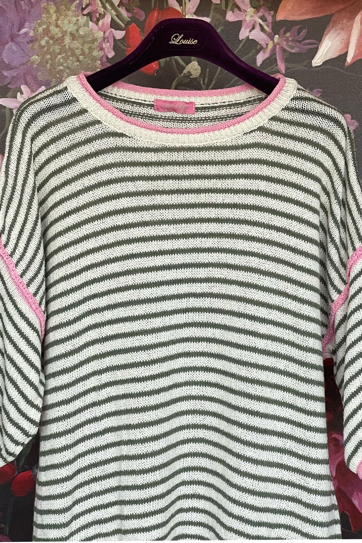 Ringel Pullover beige – Louise Fashion
